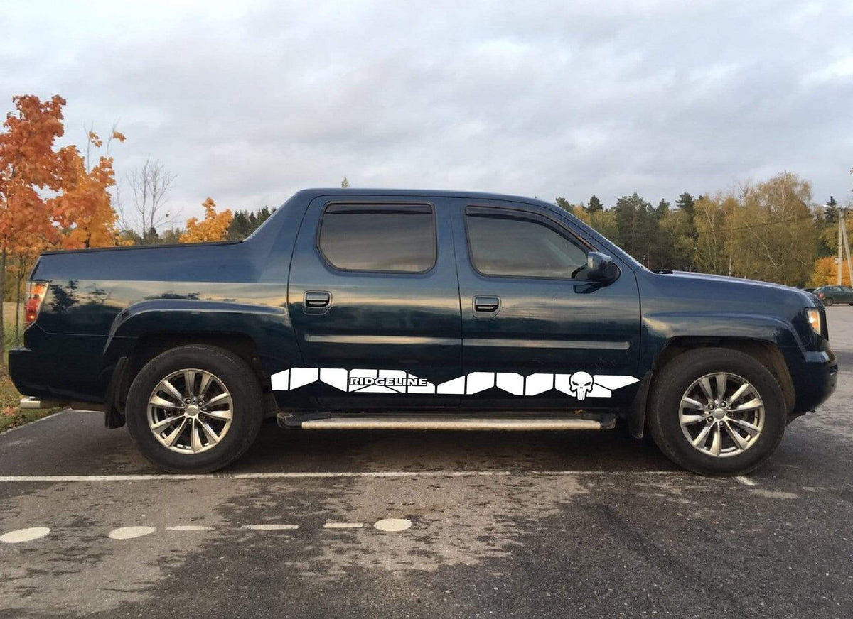 New Skull line Graphics Vinyl Stickers Compatible With Honda Ridgeline ...
