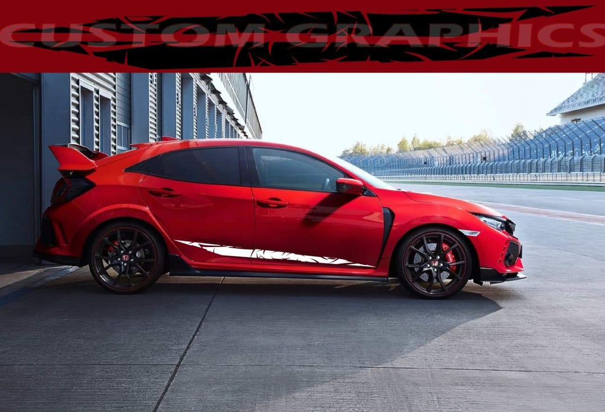 New Unique Graphic Line Stickers Compatible With Honda Civic, All Mode ...