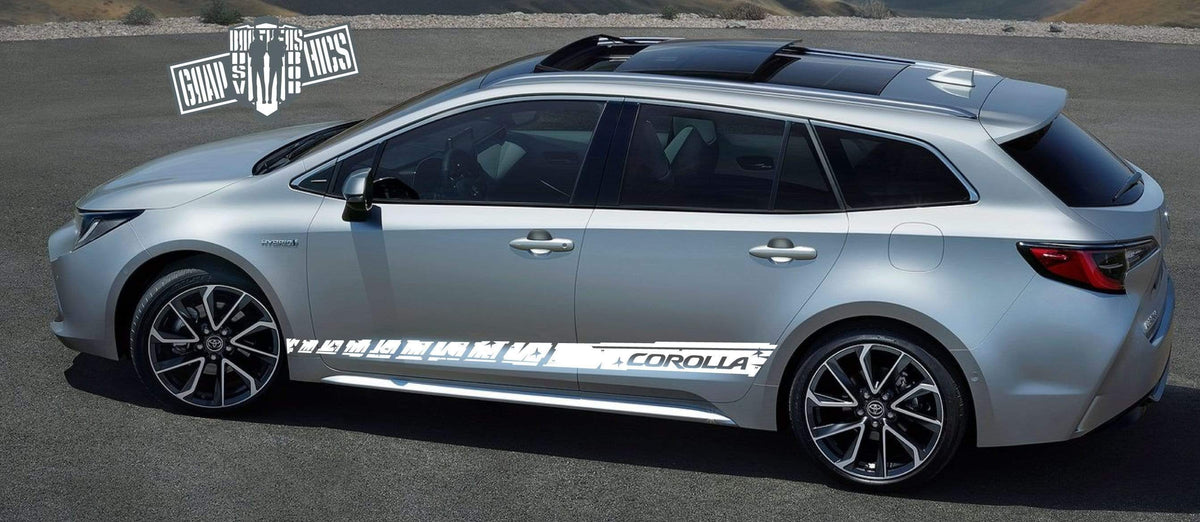 Racing Graphics Line Sticker Car Vinyl Stripes Fit Toyota Corolla ...