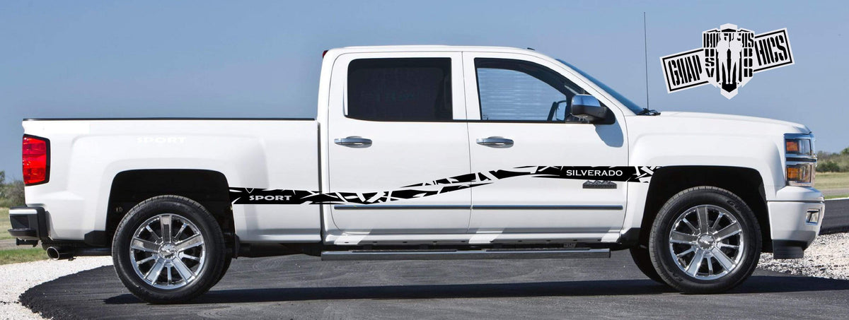 Racing Graphics Sticker Car Vinyl Stripes Fit Chevrolet Silverado ...