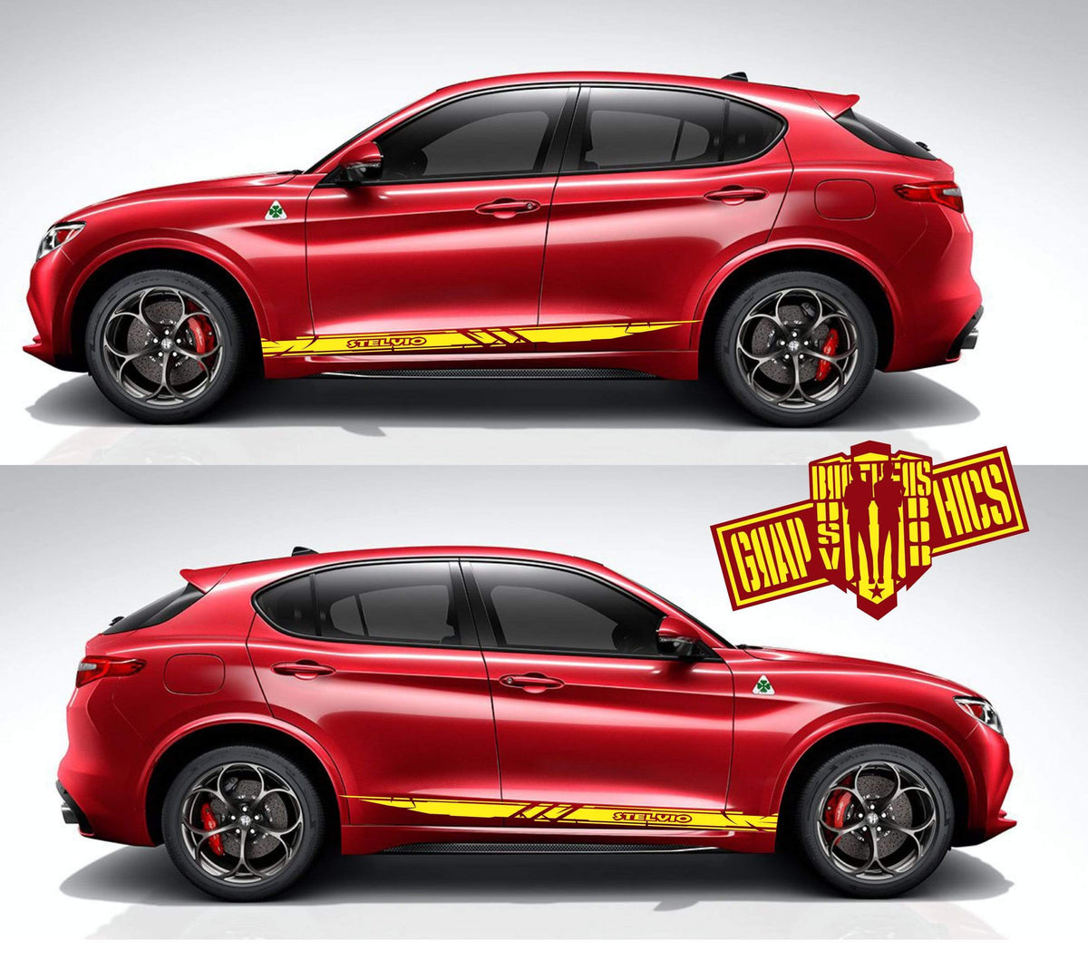 Alfa Romeo Stelvio decals Alfa Romeo Stelvio stickers – Brothers Graphics