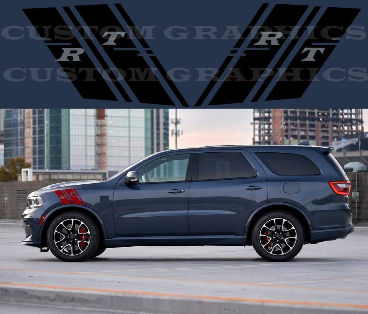 Premium Vinyl Stripes Compatible with Dodge Durango New Design RT ...