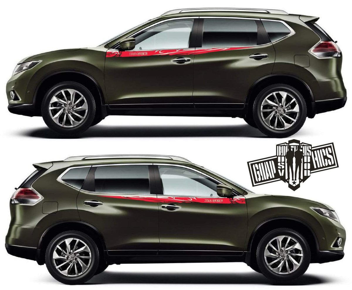 Side door Decal Vinyl Racing Stripe Stickers For Nissan Rogue ...