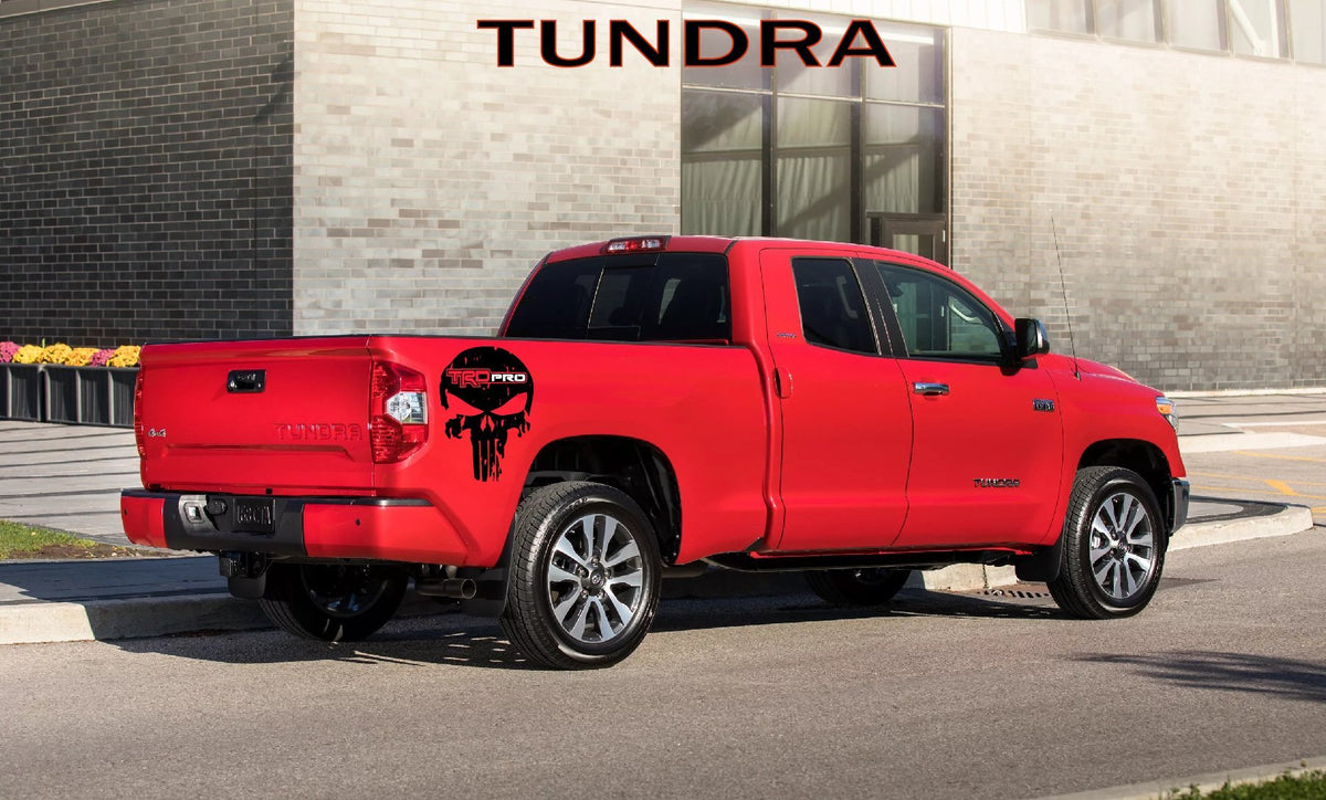 Skull Decal For Toyota Tundra | TRD vinyl graphics | TRD tundra decal ...