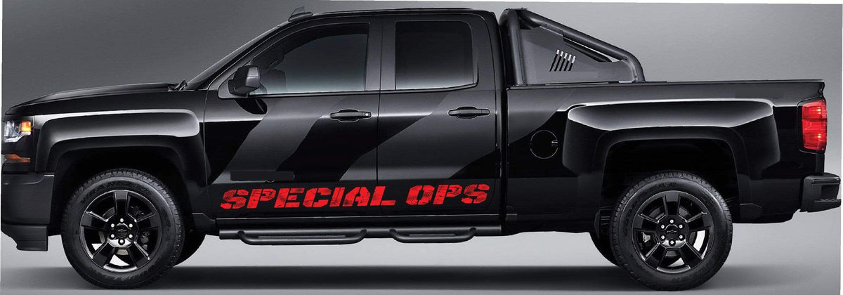 Special Ops Design Stickers Car Vinyl Stripes Compatible with Chevrole ...