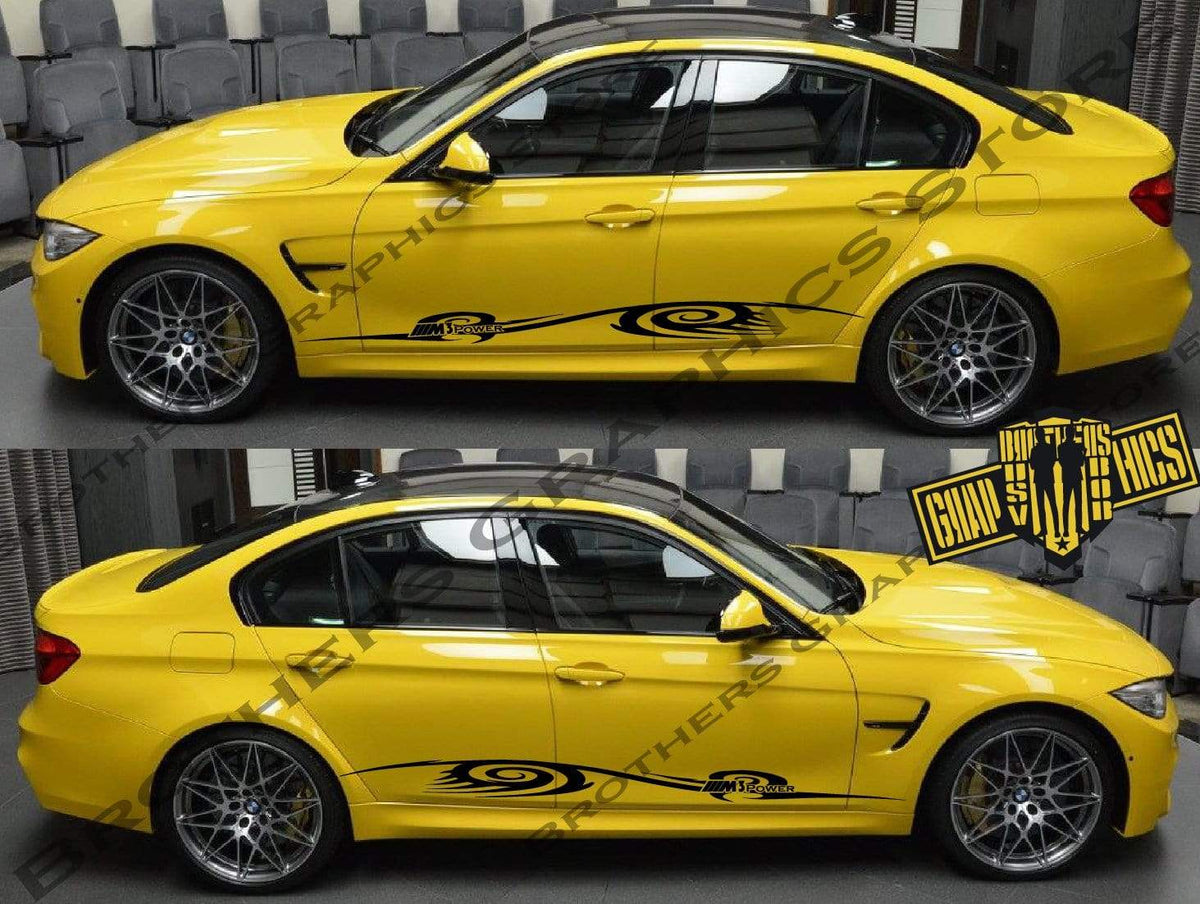 Sport Racing Line Sticker Car Side Vinyl Stripe For BMW M3 – Brothers ...