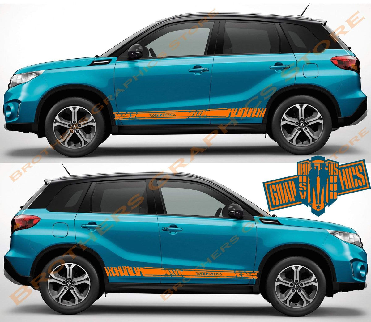 Decals Stickers Vinyl Racing Stripes for Suzuki Vitara – Brothers Graphics