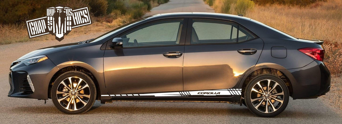 toyota corolla decal toyota decals toyota stickers – Brothers Graphics