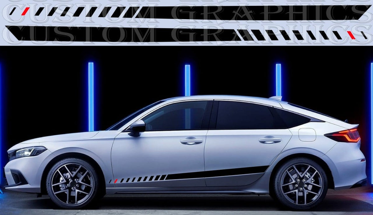 Sticker Compatible with Honda Civic, All Models Unique Design ...
