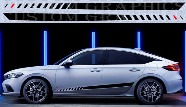 Sticker Compatible with Honda Civic, All Models Unique Design ...