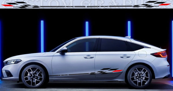 Sticker Compatible with Honda Civic, New Style Design – Brothers Graphics