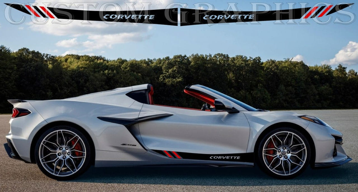 Stickers Compatible With Chevrolet Corvette Z06 Design Graphics ...