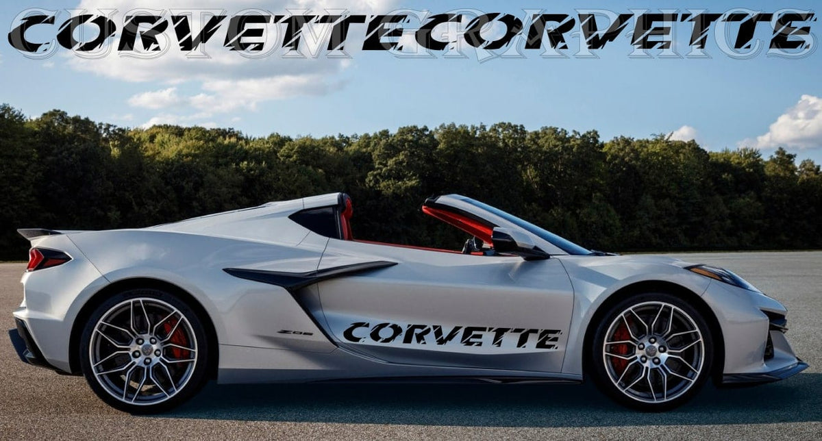 Stickers Compatible With Chevrolet Corvette Z06 Style – Brothers Graphics