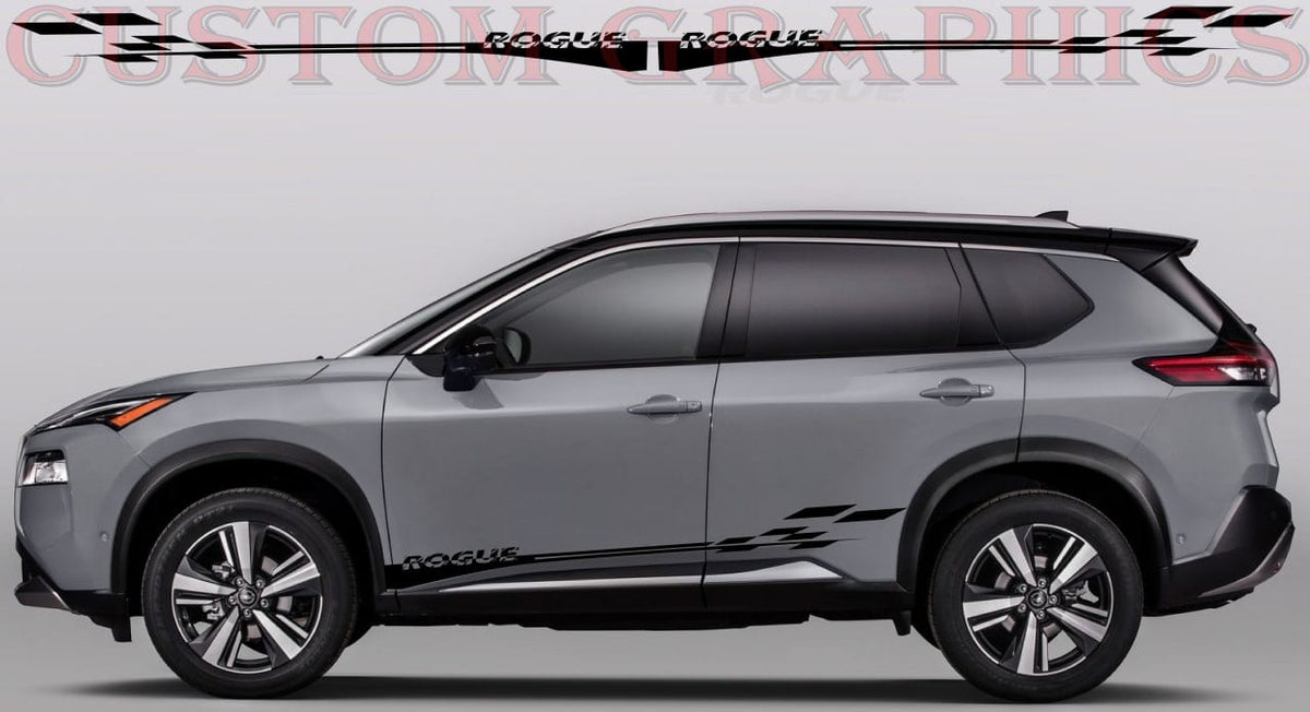 Stickers Compatible with Nissan Rogue Decal Vinyl Finish Line Design ...