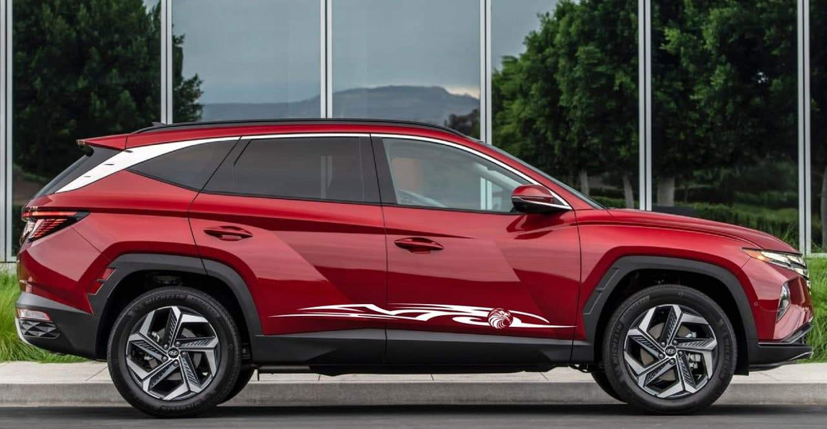 Premium Vinyl Sticker Compatible with for Hyundai Tucson Unique Eagle ...