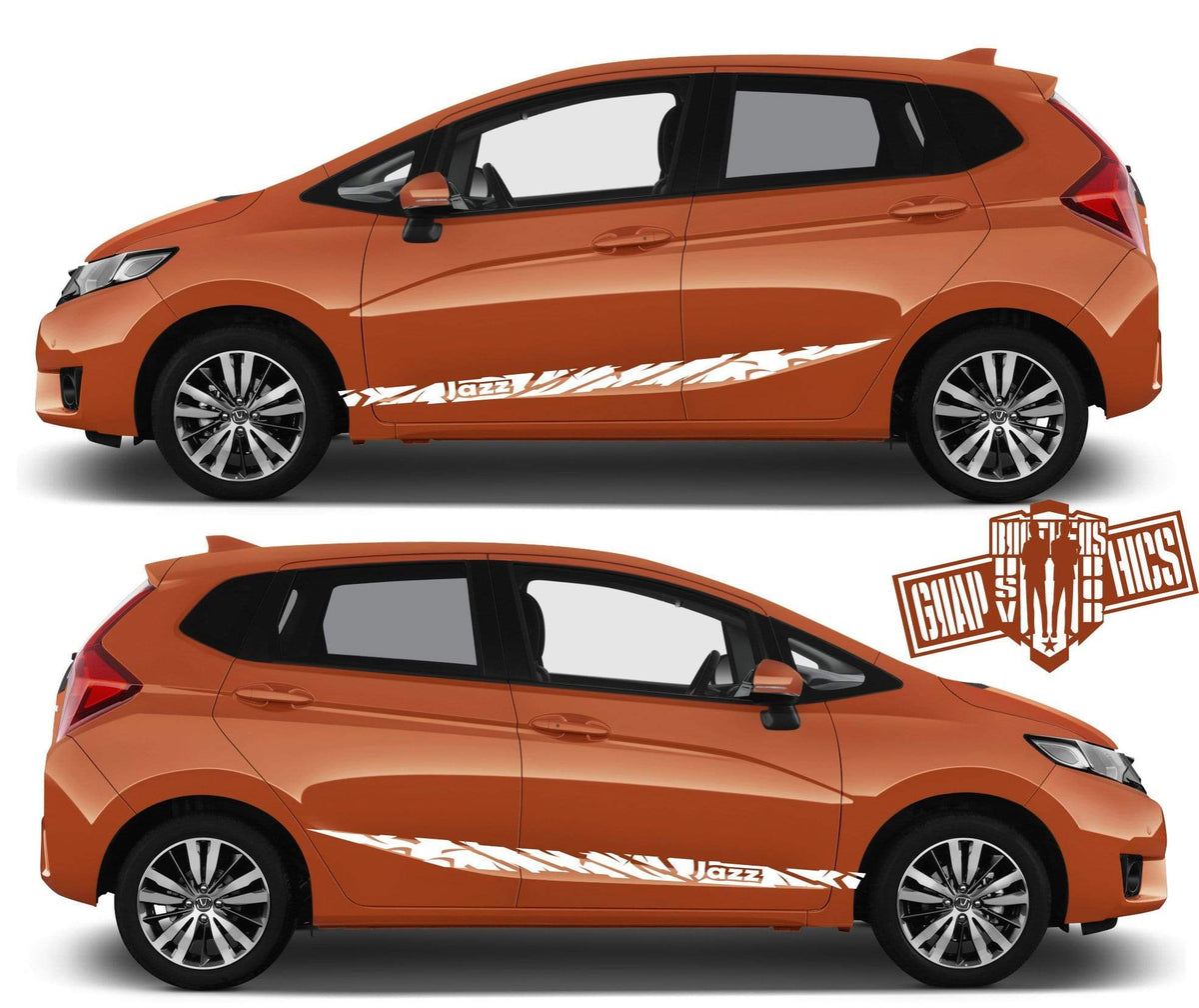 Vinyl Decal Racing Stickers Stripes Fit Honda Jazz – Brothers Graphics