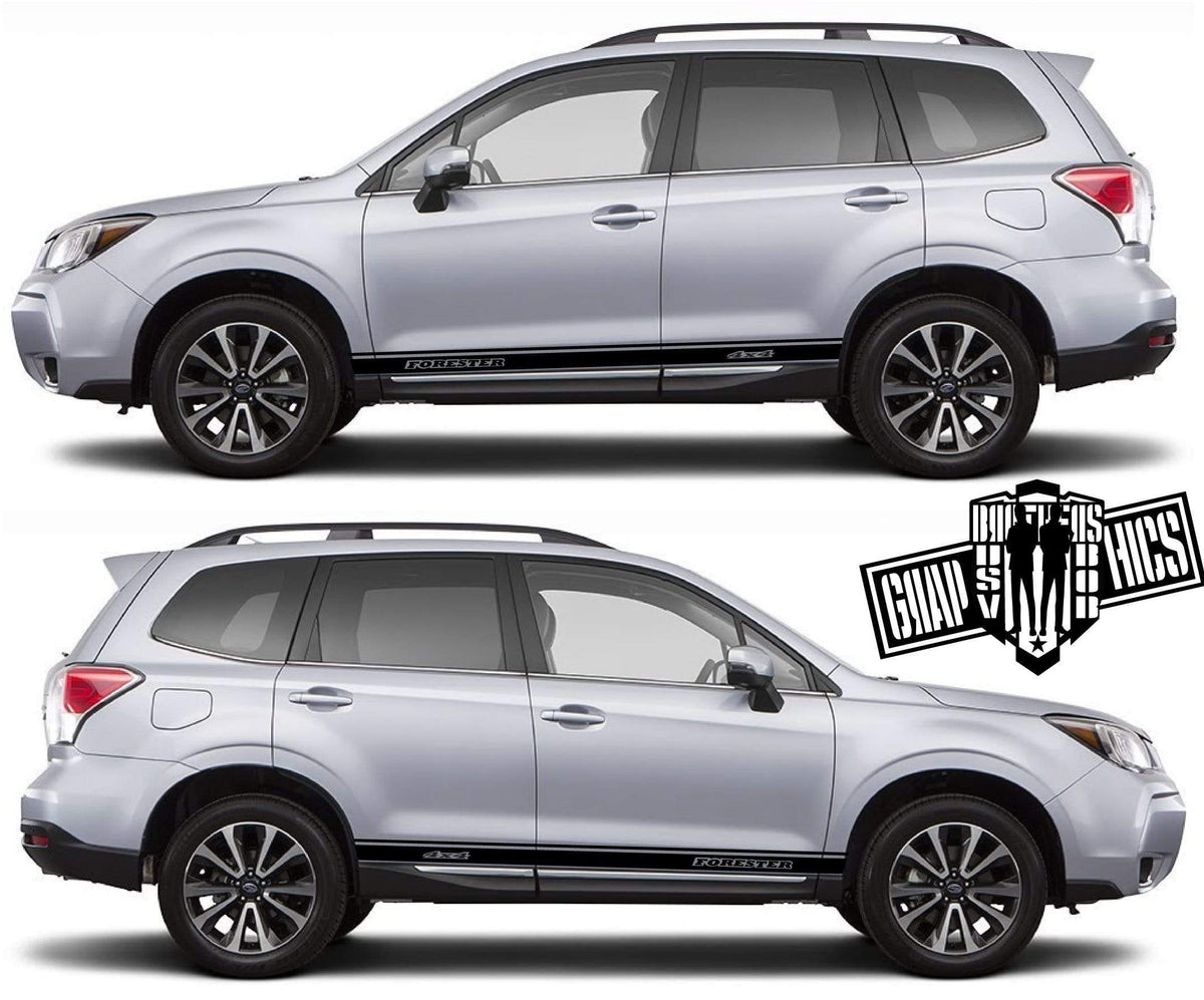 Premium Vinyl Stickers Compatible With Subaru Forester Classic Line De ...