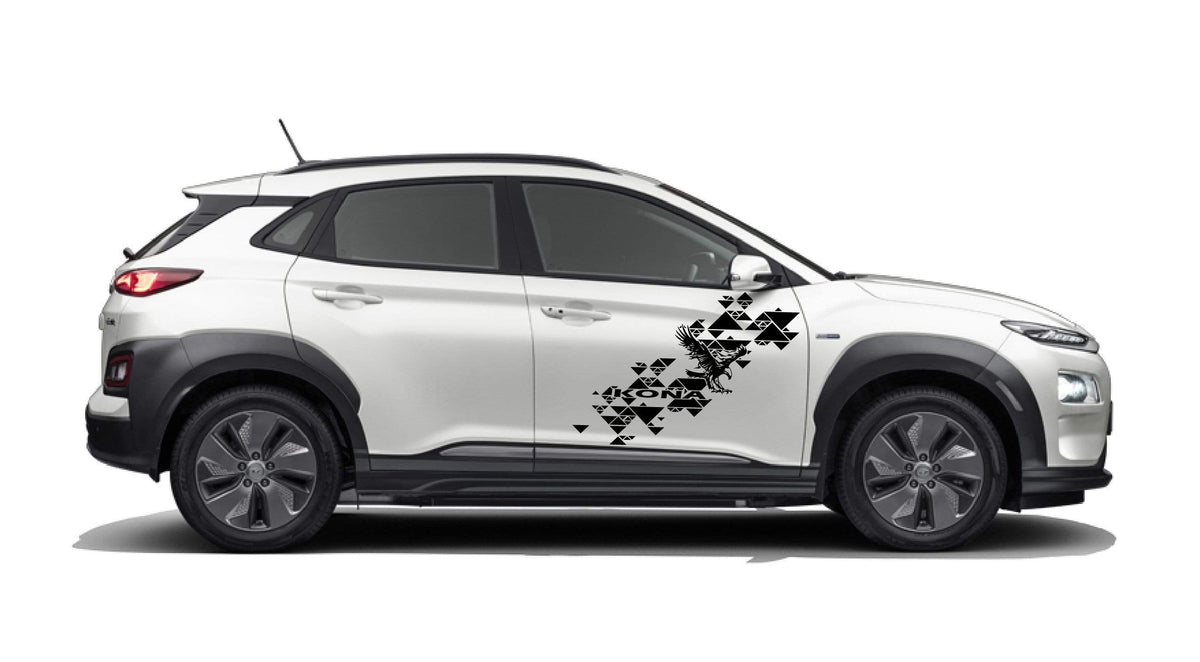 Premium Vinyl Sticker Compatible with Hyundai Kona Door Style Eagle de ...