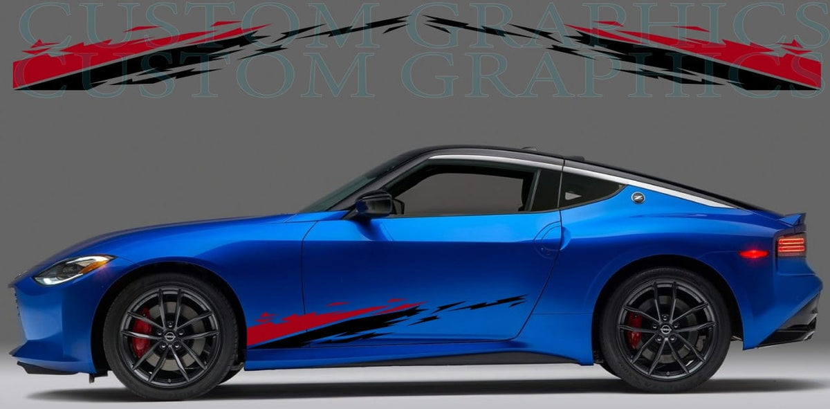 Vinyl Stripes Compatible With Nissan Z Sticker Decals Flame Design ...